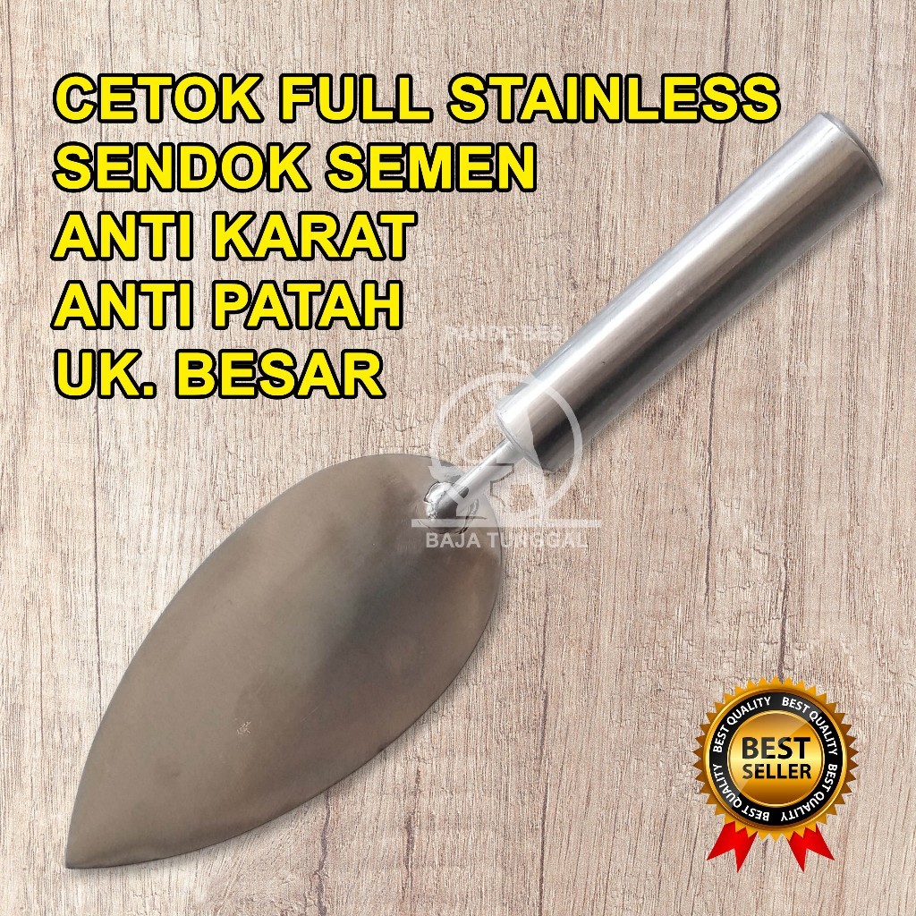 Jual Cetok Semen Full Stenlis / Cetok Semen Full Stainless Besar ...