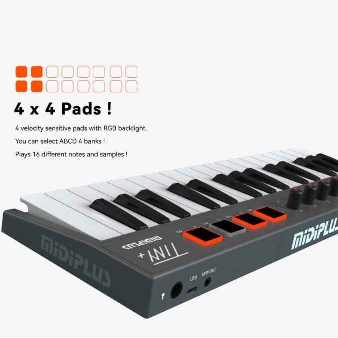 Jual Keyboard Midi Controller Midiplus Tiny Plus 32 Key Tiny+ | Shopee Indonesia