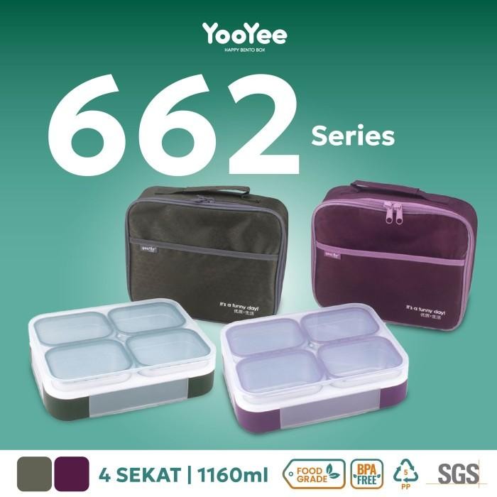 Jual Yooyee 662 Kotak Makan Stainless 4 Sekat Kualitas Terbaik | Shopee ...