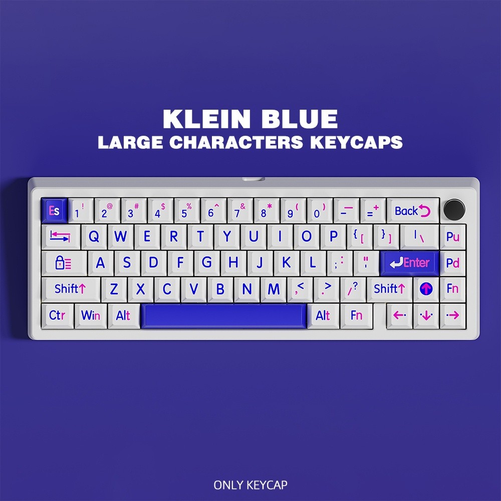 Jual Klein Blue 125Keys/Set KeyCaps PBT CHERRY PROFIL DIY Kustom untuk ...