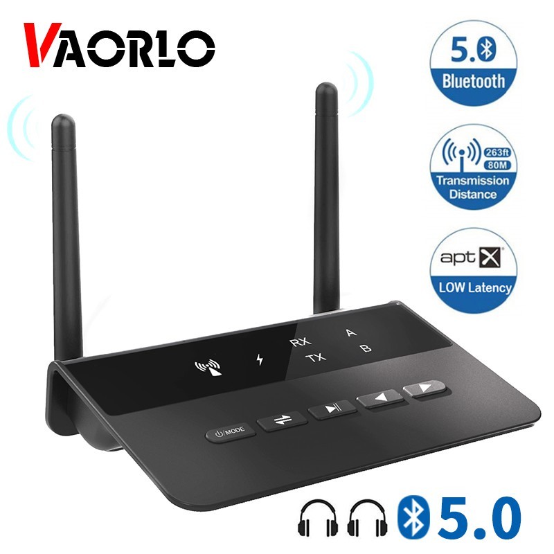 Jual 2 In 1 Jangkauan 80M Bluetooth 5.0 Receiver Transmitter CSR Aptx ...