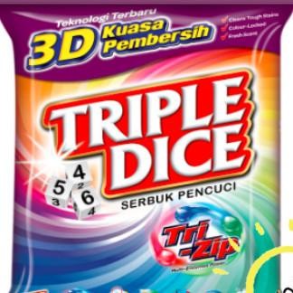 Jual Triple Dice Tri-Zip / Detergent Powder / Dadu Bubuk Deterjen 4,2Kg ...