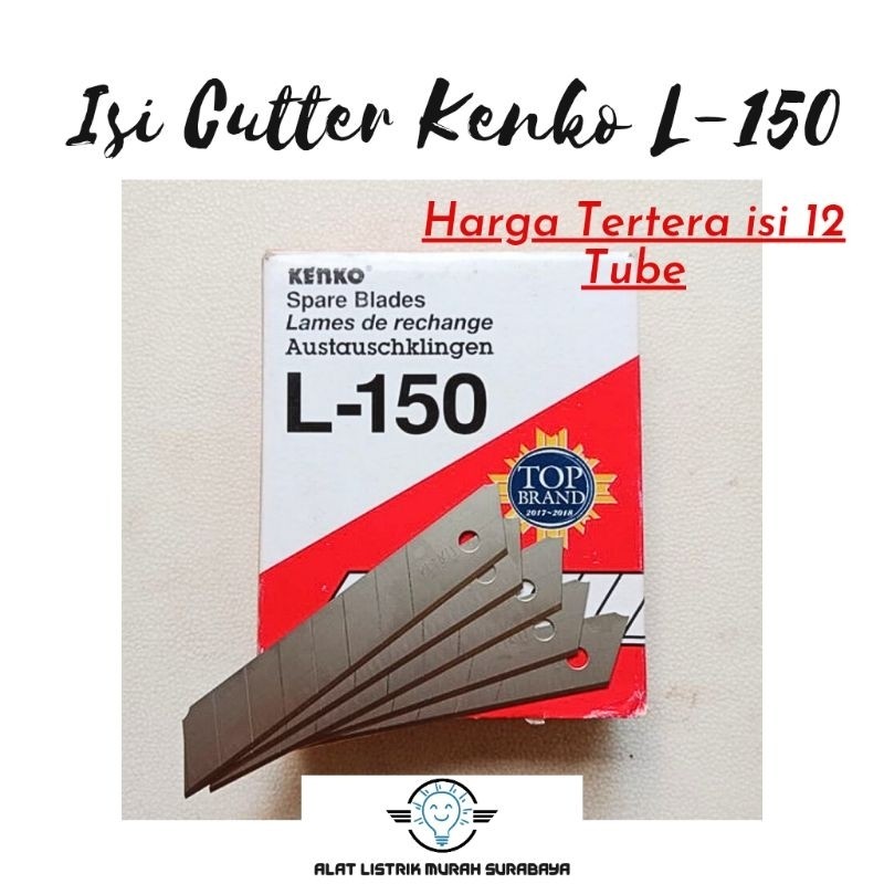 Jual Isi Pisau Cutter Kenko L150 isi ( 1 BOX ) | Shopee Indonesia