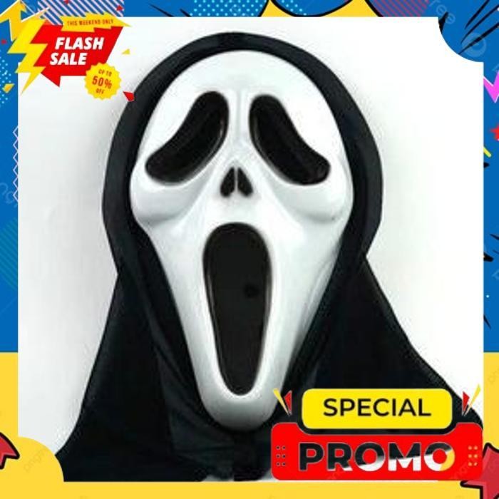 Jual TREND TOSC TOPENG THE SCREAM CENTIPEDE HALLOWEEN KARAKTER MASK E ...