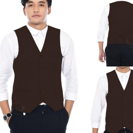 Jual Vest Rompi Jas Pria Formal Kerja Kantor High Quality | Shopee ...