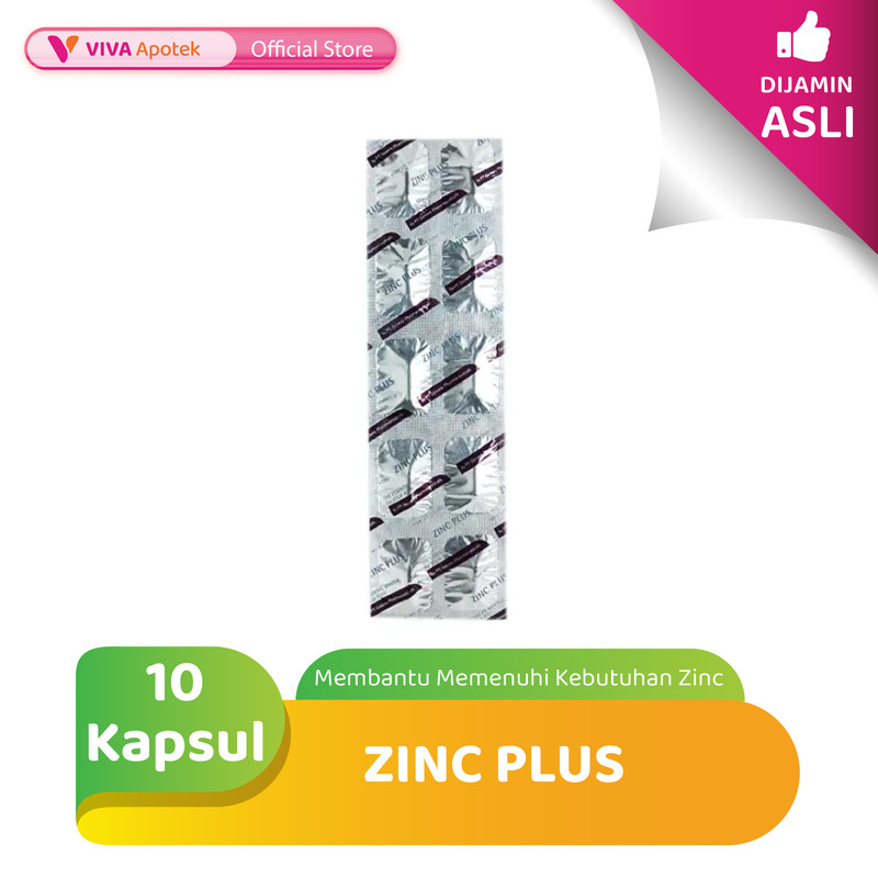 Jual Zinc Plus Membantu Memenuhi Kebutuhan Zinc (10 Kapsul) | Shopee ...