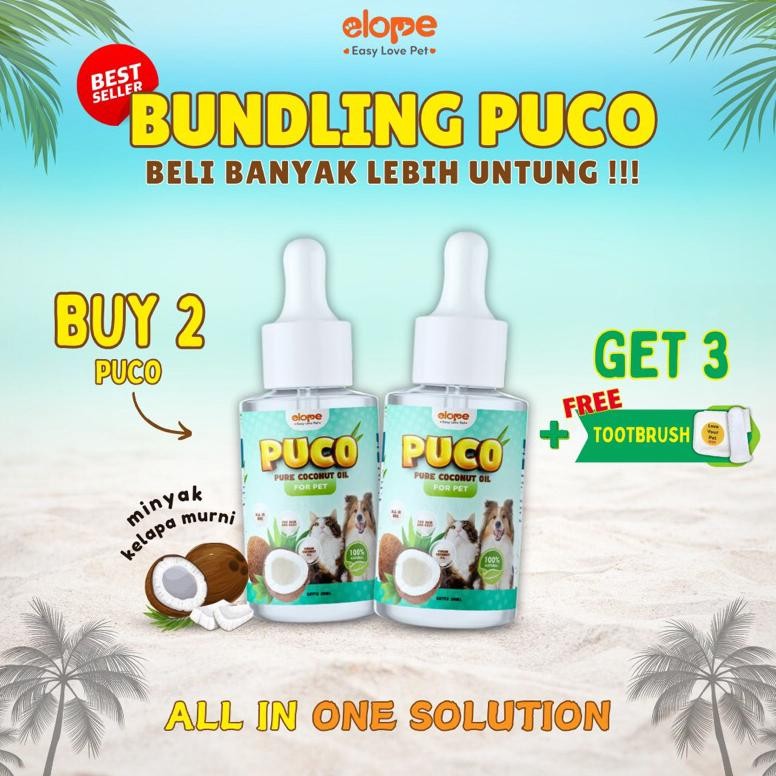 Jual Original Elope Bundling Puco Virgin Coconut Oil Vco Minyak Kelapa Vitamin Hairball Jamur ...