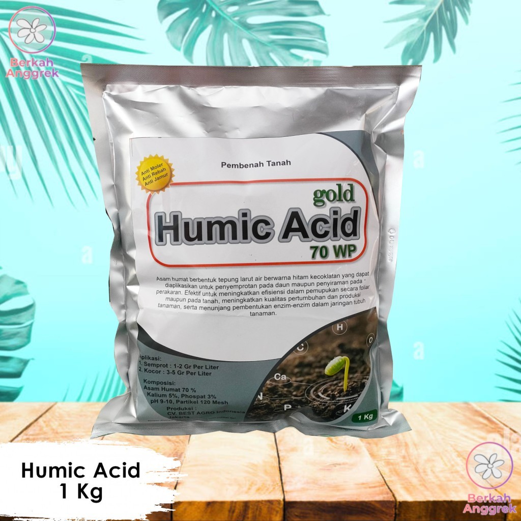 Jual Humic Acid Gold 1 Kg Pupuk Asam Humat Powersoil | Shopee Indonesia