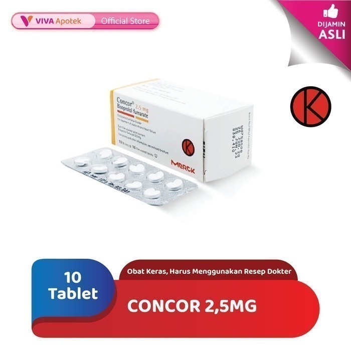 Jual Concor 2,5 mg (10 Tablet) | Shopee Indonesia