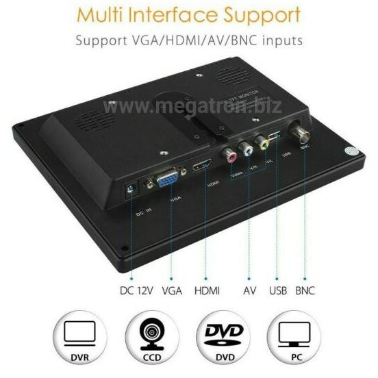 Jual Produk Tersedia! Mini Lcd Monitor 8 Inch (Input: Hdmi, Vga, Bnc ...