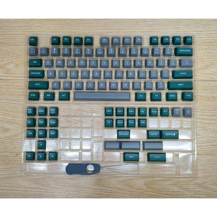 Jual Keycaps Sikakeyb Green Gray - Cherry Profile Spherical Pbt Double ...