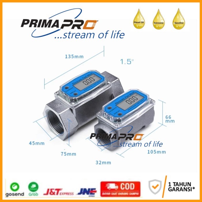 Jual Flowmeter Solar 1 Inch Digital Flow Meter Solar 1 In Digital ...