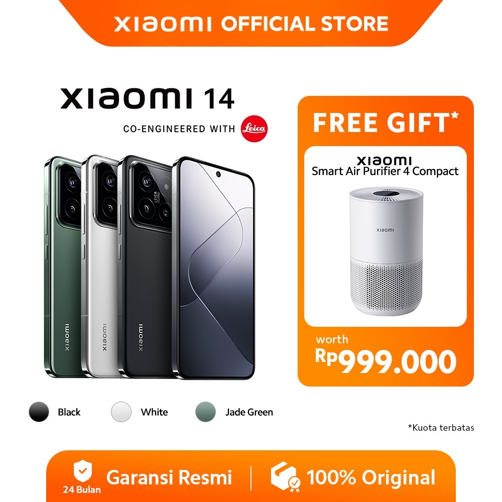Jual Xiaomi 14 (12/256GB) | Snapdragon® 8 Gen 3 | Leica 75mm | Light ...