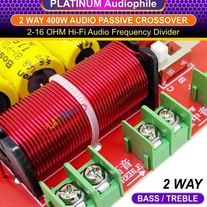 Jual Crossover Pasif 2 Way Treble Bass Passive Speaker Crosover Weah ...