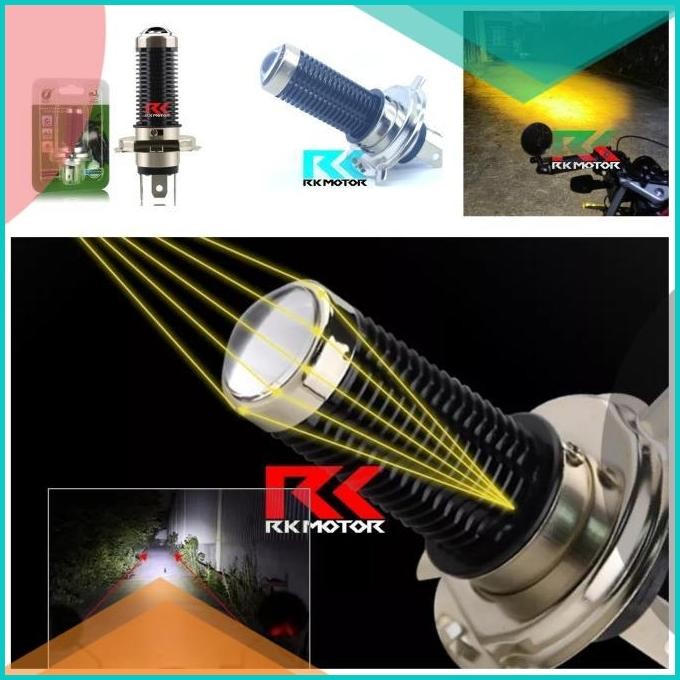 Jual Lampu Projector Led Motor H4 Hs1 RTD Two Color 140BZ4 accessories ...