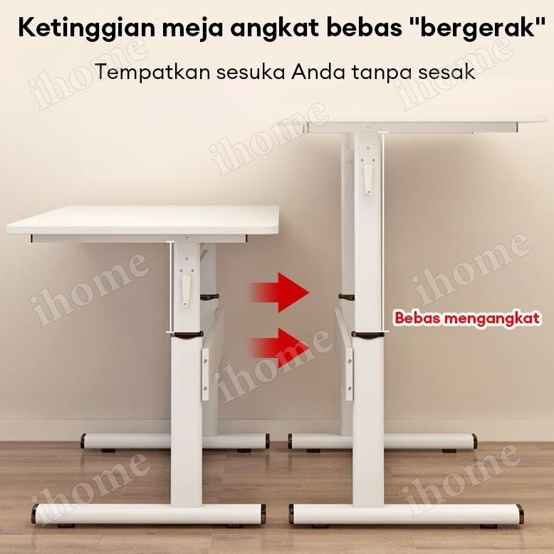 Jual IH Stand Meja Laptop Adjustable Height Standing Desk Roda Portable ...