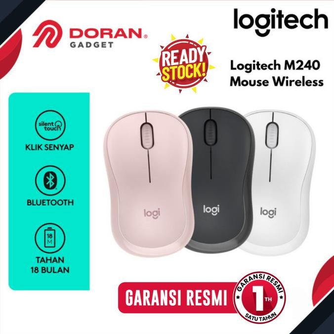 Jual TERBARU - Mouse Logitech Wireless M240 Bluetooth Silent Original ...