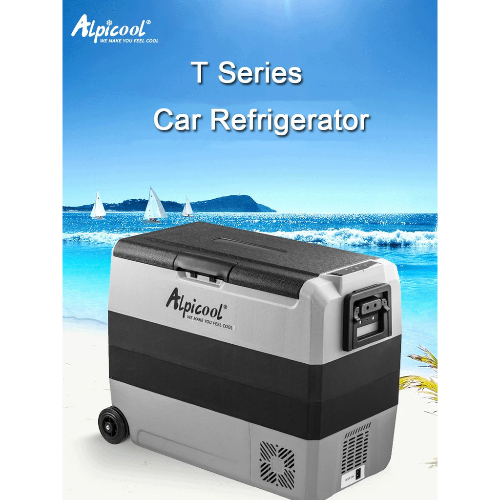 Jual Kulkas Mobil Portable Car Mini Fridge Freezer 60L - T60 - Gray ...