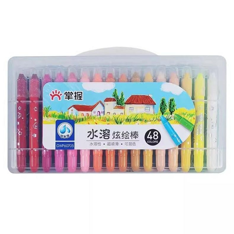 Jual Premium Crayon Graps 48 Warna Mata Sedang Water Soluble Crayon ...