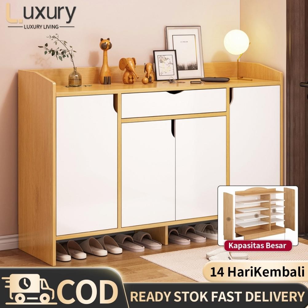 Jual Rak Sepatu Kayu Minimalis Lemari Rak Serbaguna Rak Lemarisepatu ...