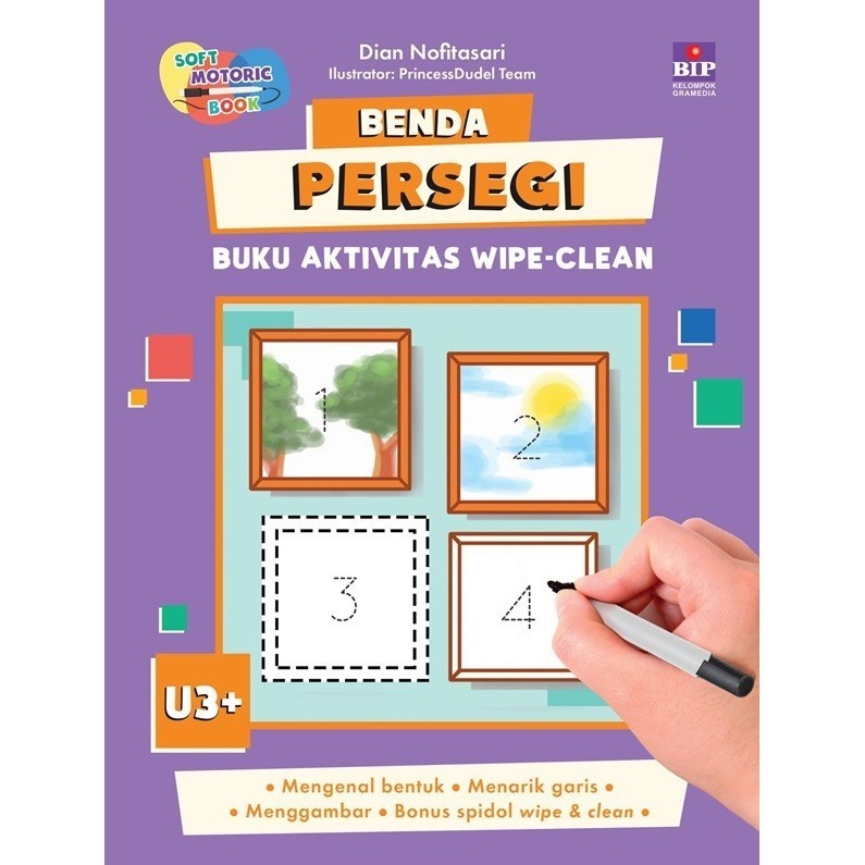 Jual Buku Aktivitas Wipe Clean : Benda Persegi - Dian Nafitasari BUKU ...