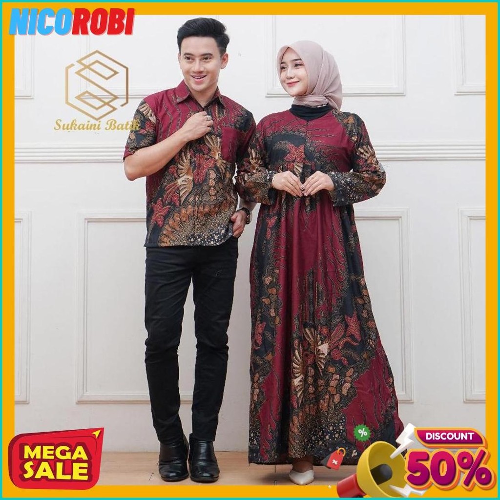 Jual Baju Batik Sepasang Suami Istri / Baju Sarimbit / Pakaian Batik ...