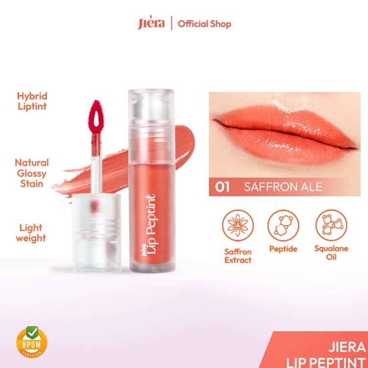 Jual Terlaris JIERA Lip Peptint 3,5ml | Shade 0.1 Saffron Ale - Lip ...