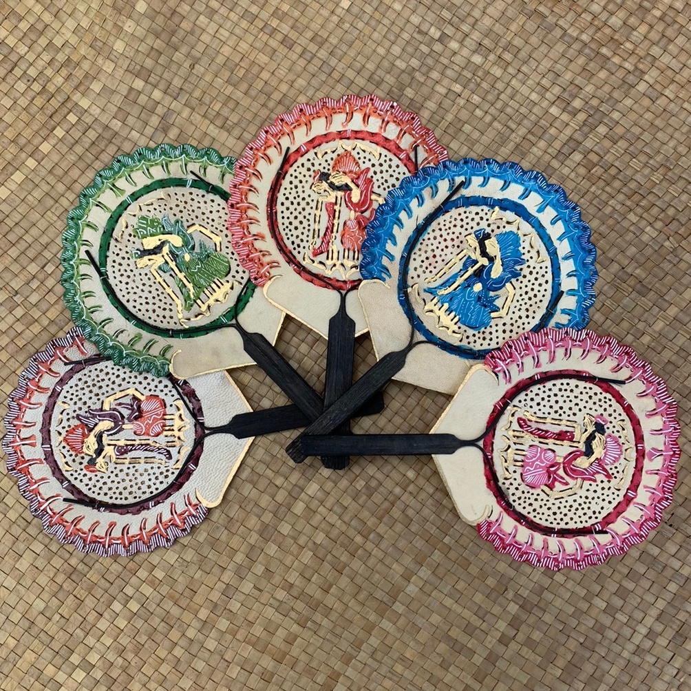 Jual VFKDG Kipas Wayang Kulit Rama Shinta Bulat Tangkai Bambu ...