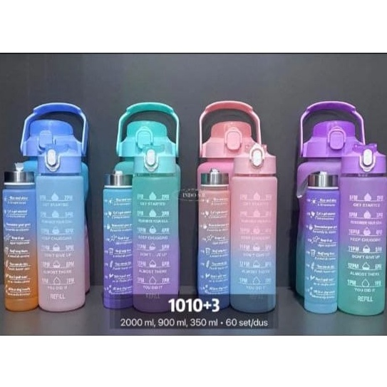Jual Murah Banget3u8Ti BOTOL MINUM BERANAK 3 (1 SET DAPAT 3 BOTOL ...