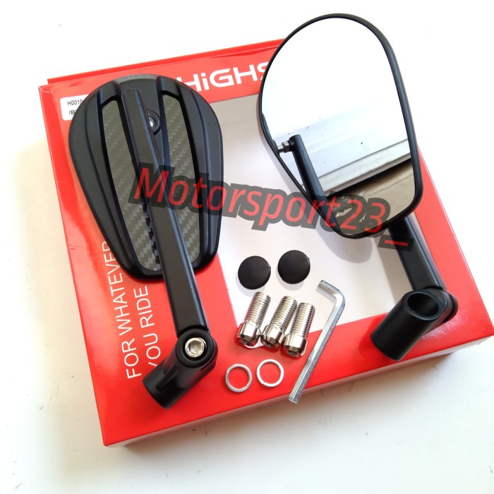 Jual Spion Motor Oval Carbon/ Karbon Highsider Original Ferrara Type ...