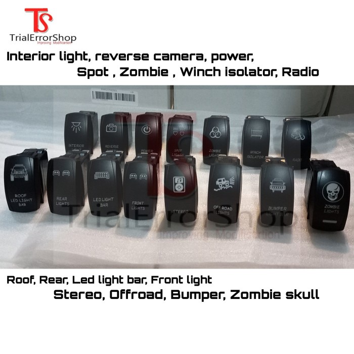 Jual Saklar Led Bar On Off Lampu Tembak Switch Roof Led Bar Offroad ...