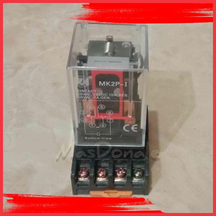 Jual (loa) relay 8 pin 220 volt otomatis listrik pln + socket | Shopee ...