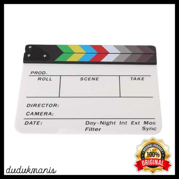 Jual TERLARIS - CLAPPERBOARD ACTION PROFESIONAL CLAPPER BOARD COLORFUL ...