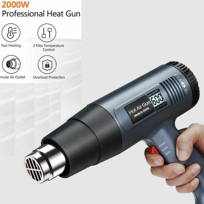 Jual Hot Air Heat Gun Mesin Blower Alat Pemanas Udara Stiker Kaca Film Besi | Shopee Indonesia
