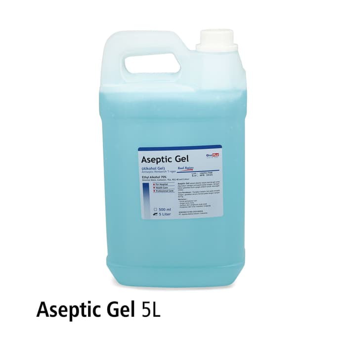Jual Aseptic Gel Onemed 5 liter Refill / Aseptic Gel 5 Liter Galon / Onemed Aseptic Gel 5 Liter ...