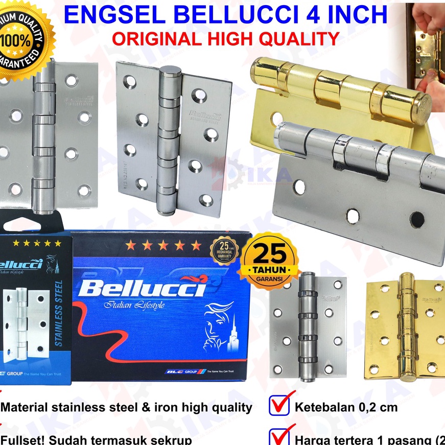 Jual [♫U13I/ > Engsel 3 inc Stainless tebal/ Engsel 4 Inch Stainless ...