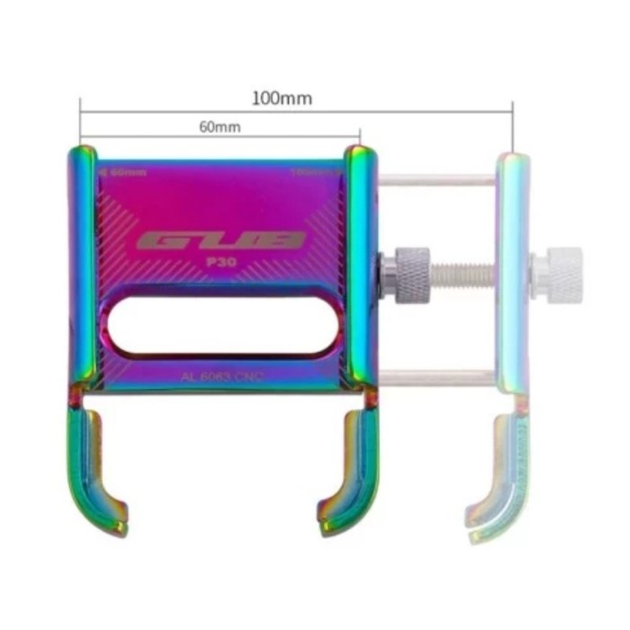 Jual Holder Hp Phone Gub P30 Rotation 360 Rainbow Version Sepeda Motor | Shopee Indonesia