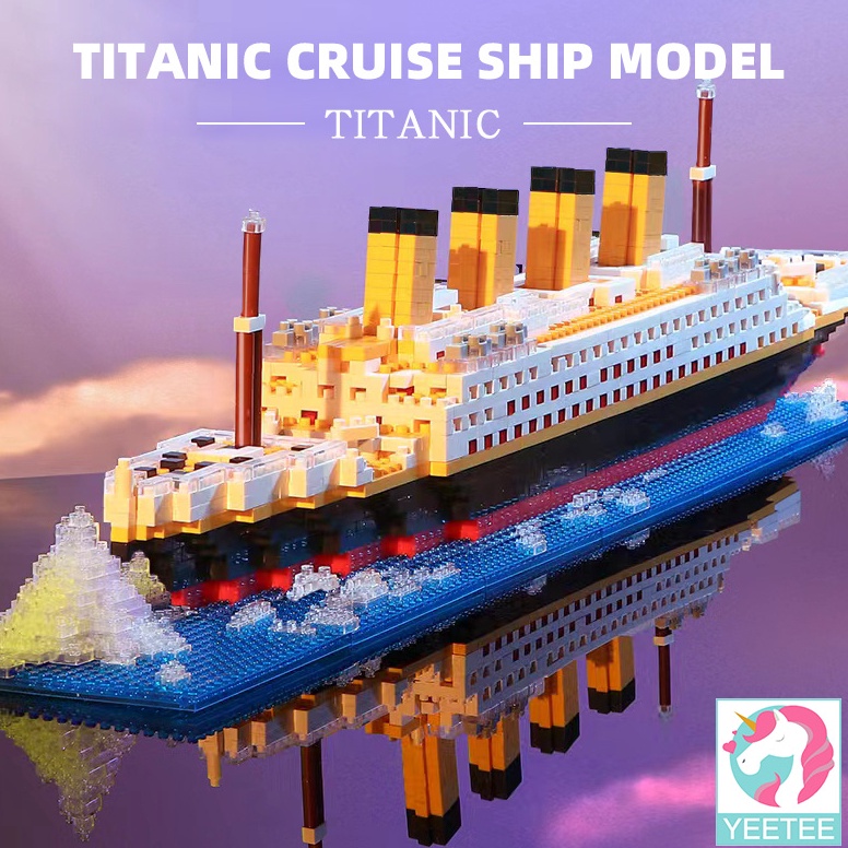Jual Ready Mini Bricks Model Titanic Cruise Ship Model Boat DIY ...