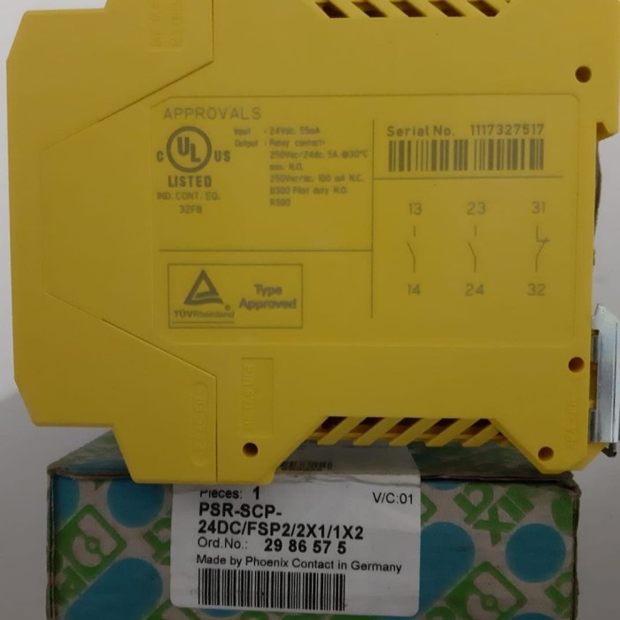 Jual NEW SERIES PHOENIX CONTACT PSR-SCP-24DC/FSP2/2X1/1X2 SAFETY RELAY ...
