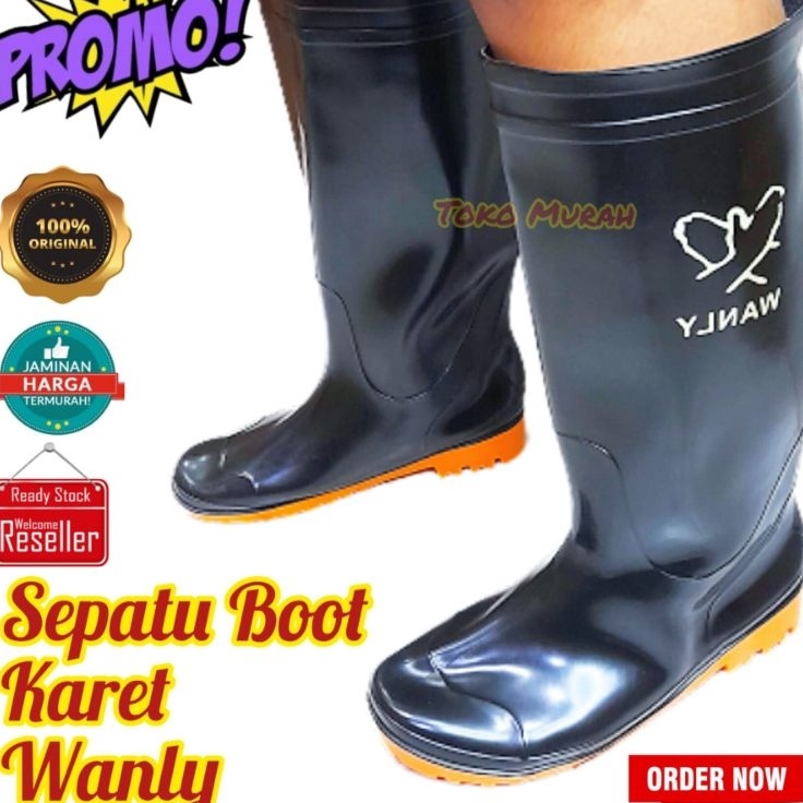 Jual Sepatu Boots sepatu boot Safety boot sepatu bengkel cuci mobil ...