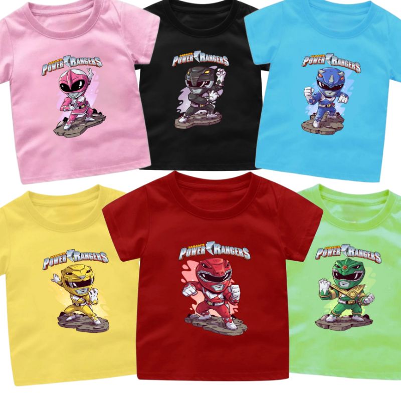 Jual Baju Power ranger Anak 1-12Tahun 6 karakter | Shopee Indonesia
