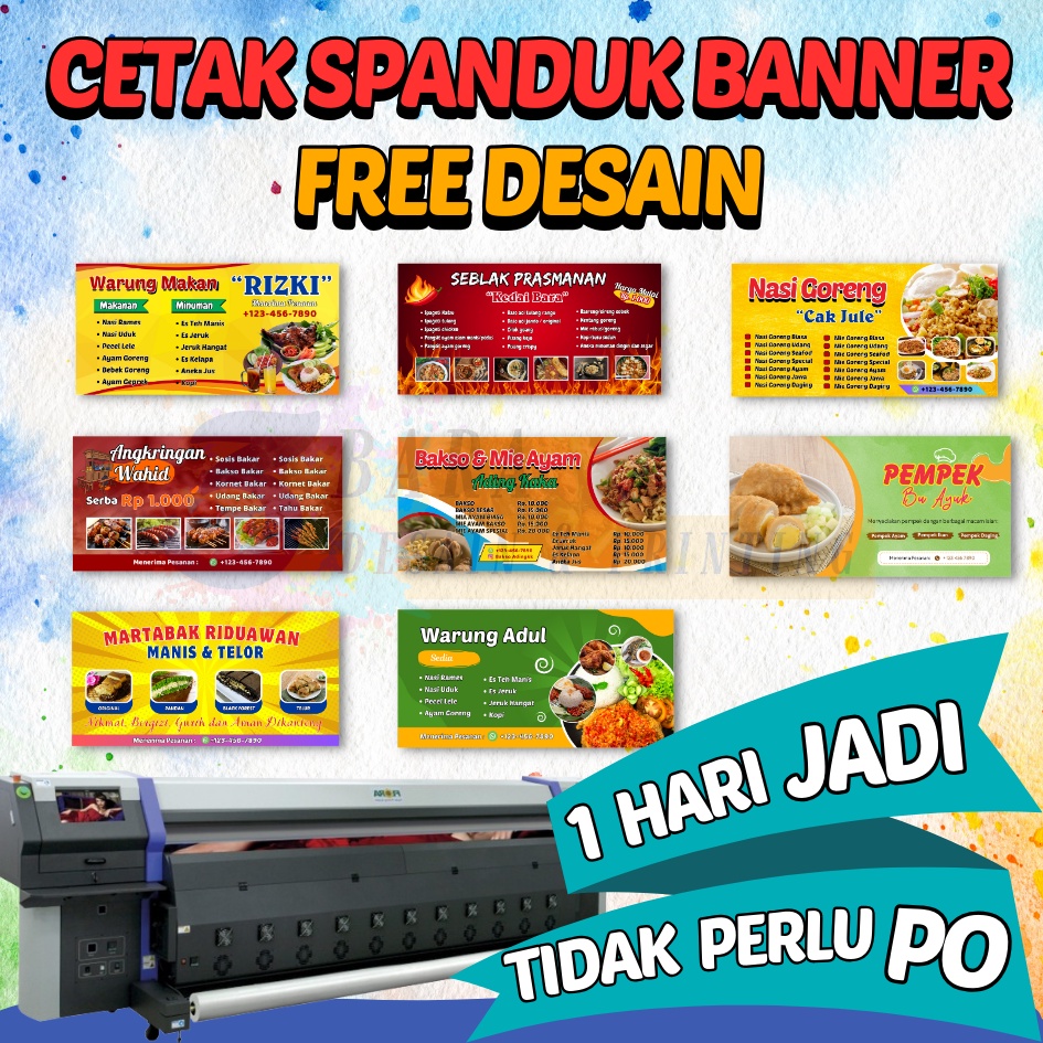 Jual CETAK BANNER SPANDUK FREE DESAIN GRATIS DESAIN SPANDUK WARUNG ...