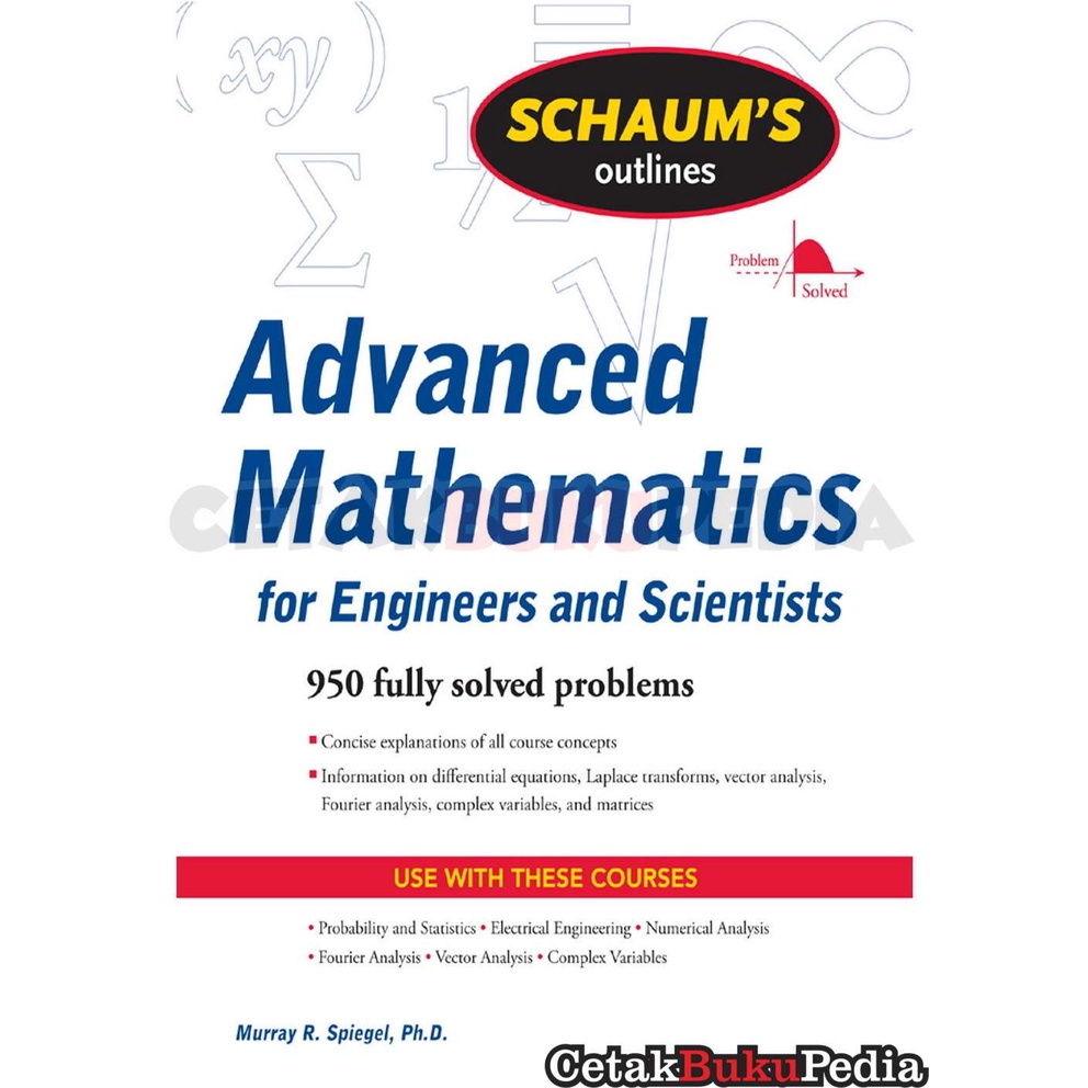 Jual Schaum's outline of theory problems of advanced mathematics ...