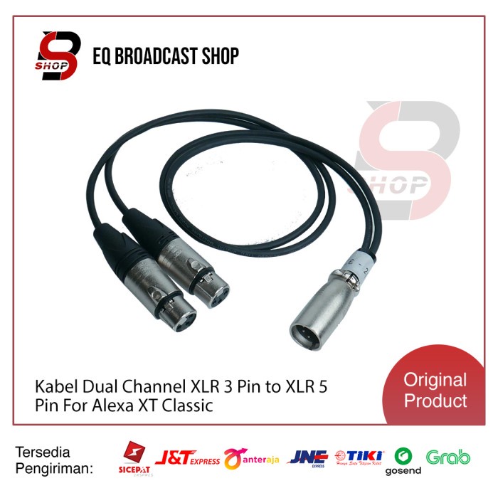 Jual Kabel Dual Xlr 3 Pin To Xlr 5 Pin Alexa Xt Classic | Shopee Indonesia