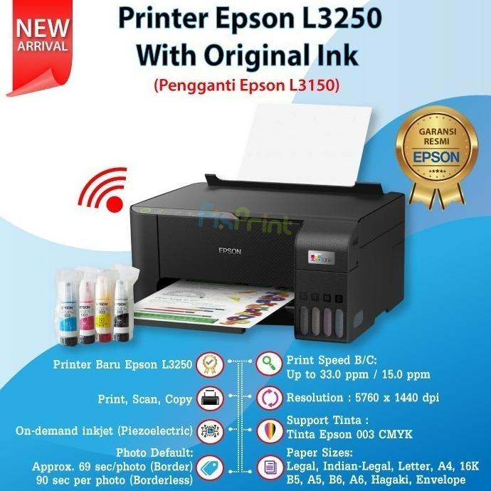 Jual printer epson l3250 l 3250 wifi print scan copy pengganti epson ...