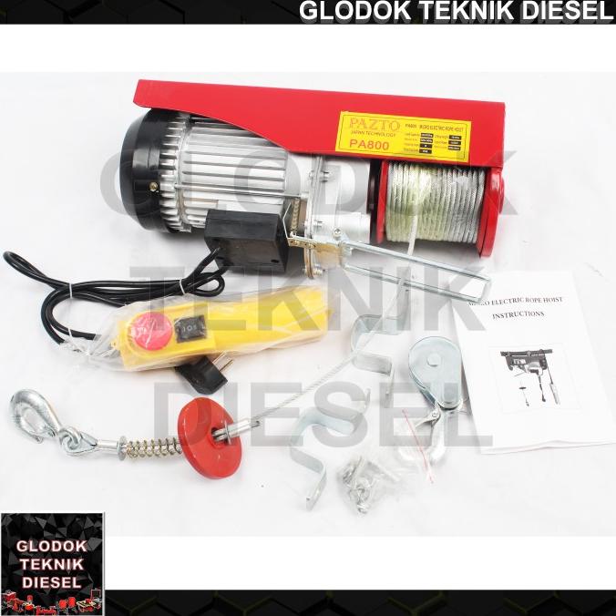 Jual Pazto Mini Electric Rope Hoist 800 Kg 30 M Takel Katrol Listrik ...