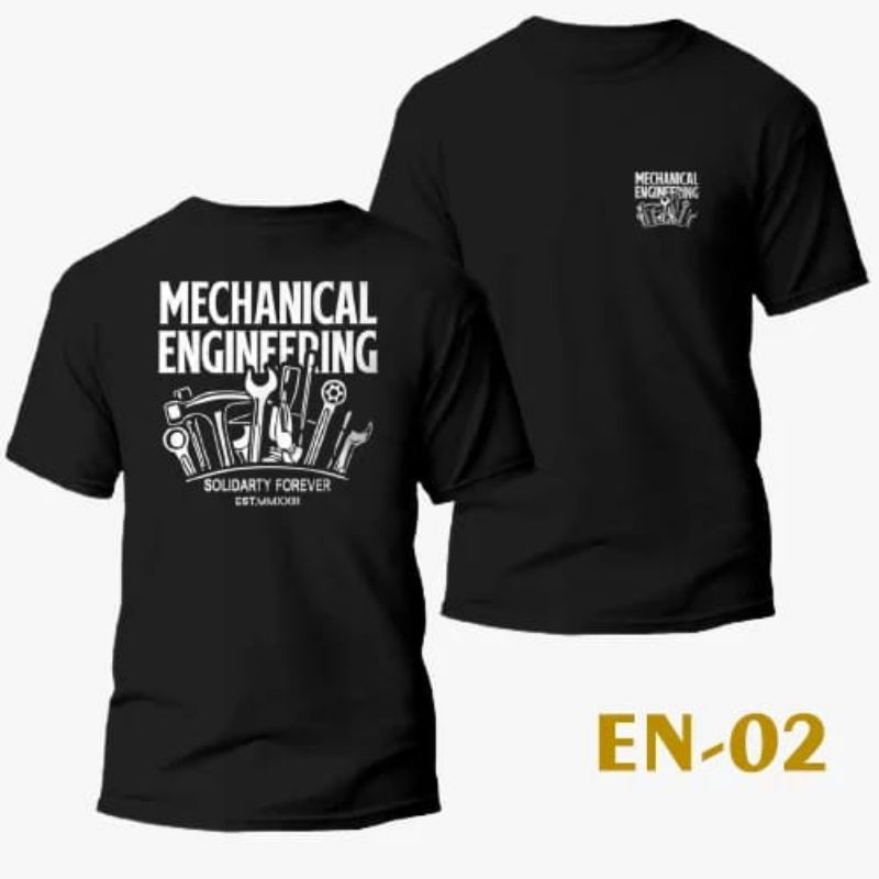Jual KAOS MECHANICAL ENGINEERING TEKNIK MESIN || DTF PRINTING | Shopee ...
