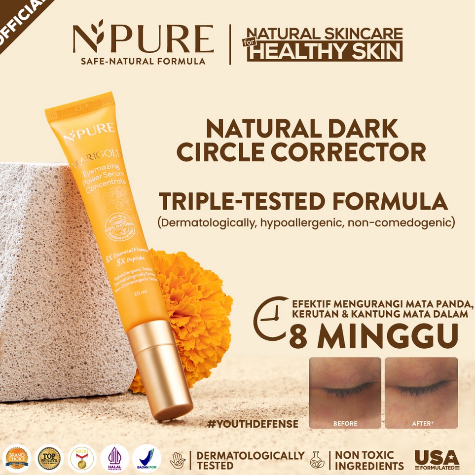 Jual Model Terkini NPURE Eye Serum / Marigold / Eyemazing Power Serum ...