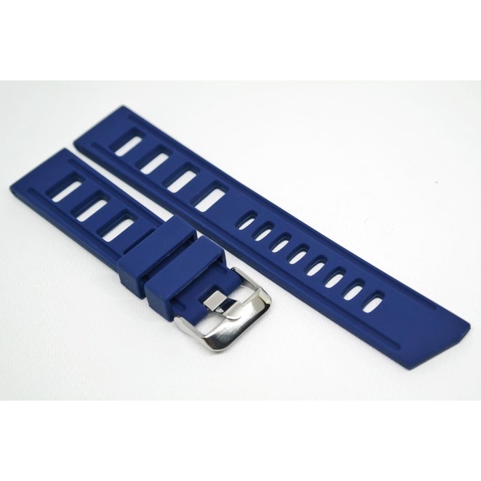 Jual Diver Silicone Rubber Strap 22mm (Isofrane model) Navy Blue / Biru ...