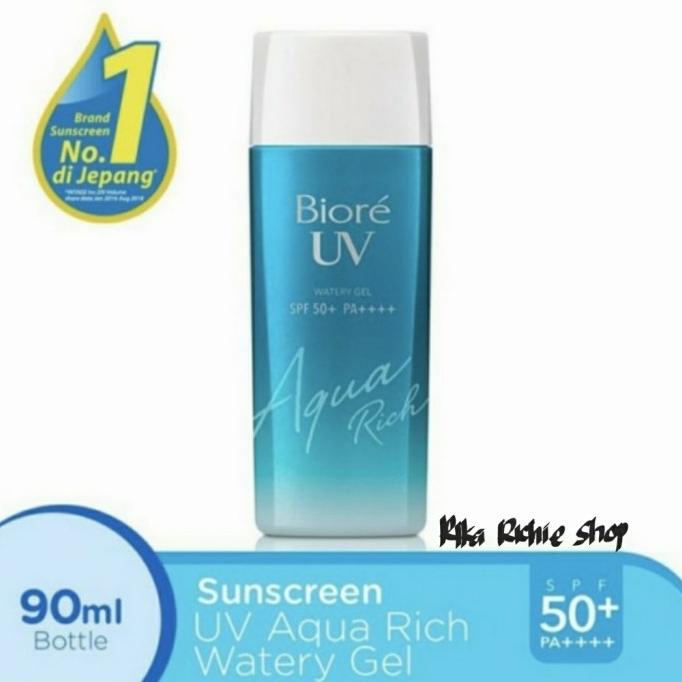 Jual Biore UV Aqua Rich Watery Gel SPF 50 Sun Screen 90 Ml | Shopee ...